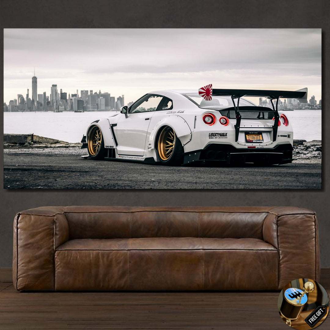Nissan GT-R R35 Liberty Walk Canvas FREE Shipping Worldwide!! | Sports ...
