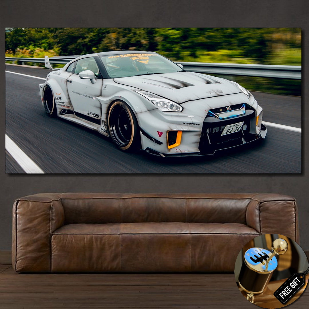 Nissan GT-R R35 Liberty Walk Canvas FREE Shipping Worldwide!! | Sports ...